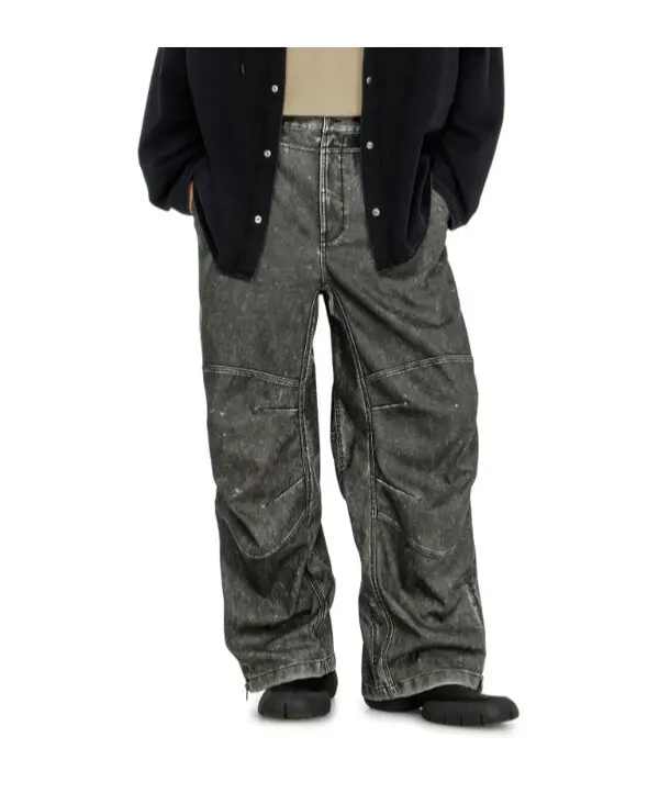 DIESEL® Pants In Distressed-effect Bonded Material