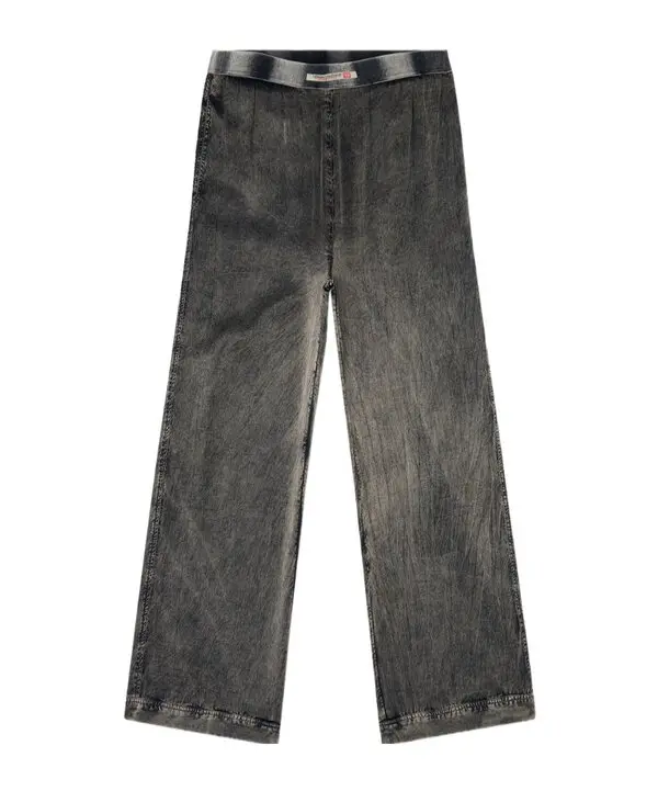 DIESEL® Viscose Pants With A Fluid Fit - Dark Gray
