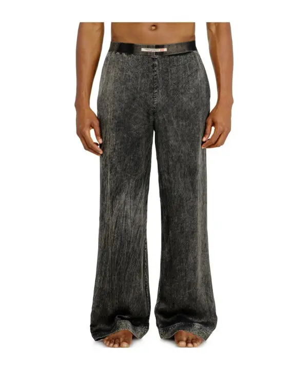 DIESEL® Viscose Pants With A Fluid Fit