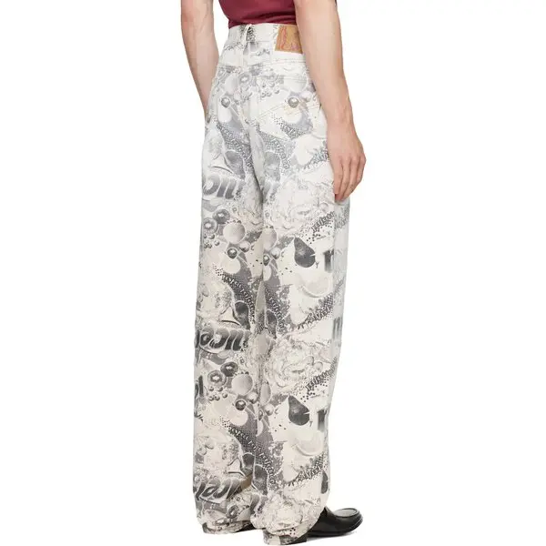 Martine Rose Print-detail Pocket Jeans