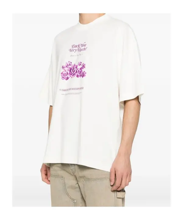 Vetements Crew Neck Short-sleeved T-shirt - White