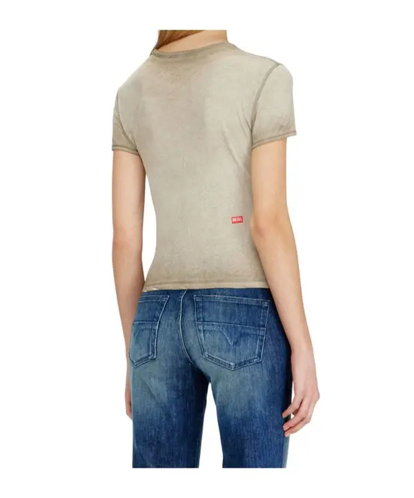 DIESEL® Graphic-print Logo-patch T-shirt