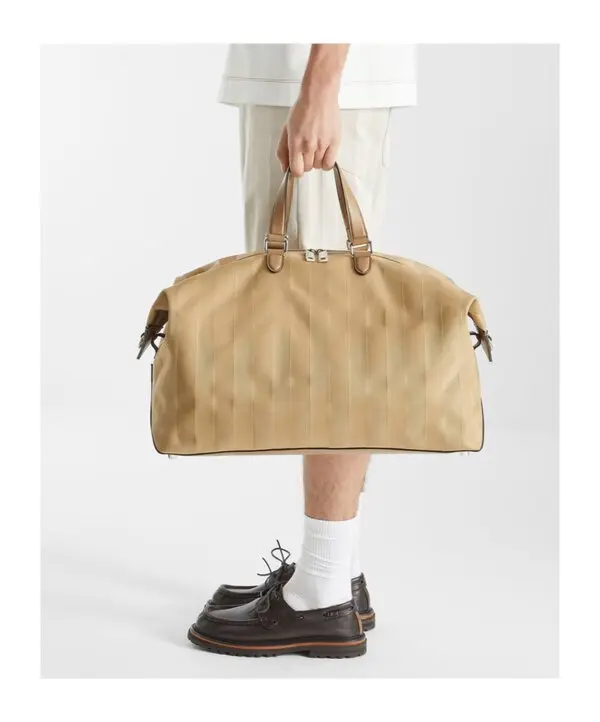 Fendi Pequin Leather Lace-up Shoes