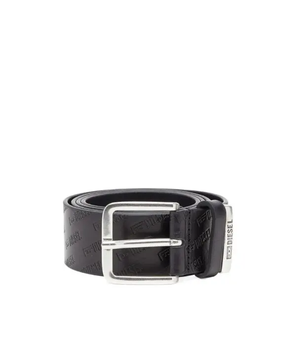 DIESEL® Logo Detail Belt - Black