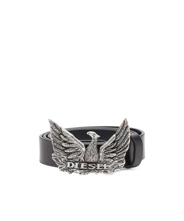 DIESEL® Phoenix-motif Belt - Black