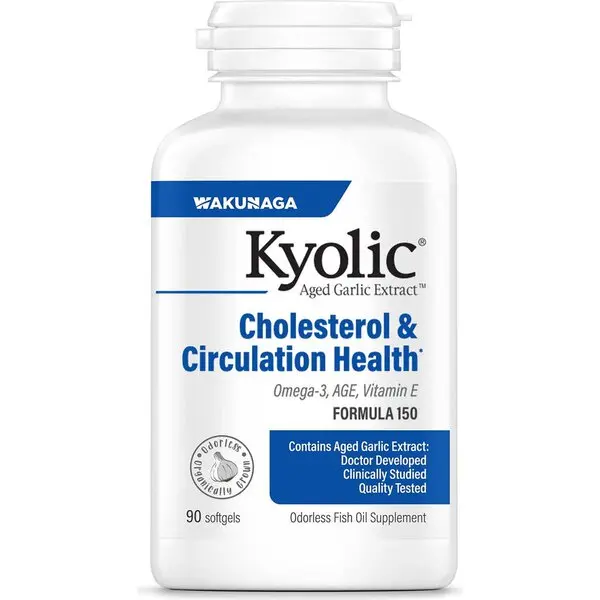 KYOLIC Aged Garlic Extract Formula 150, Cholesterol & Circulation Health