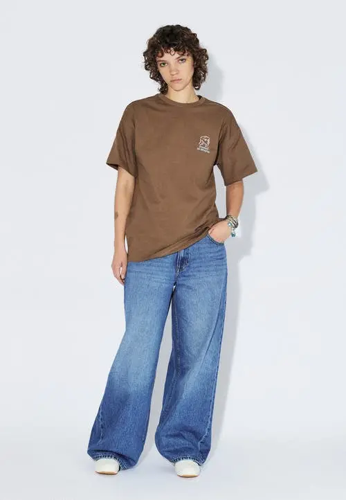 DR. DENIM Trooper Tee - Brown Draw