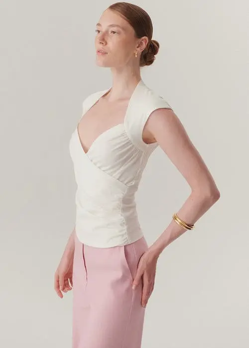 EXQUISE Charlie Wrap Blouse