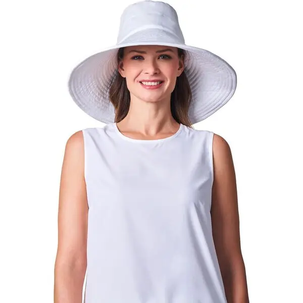 Coolibar Brittany Beach Hat - White