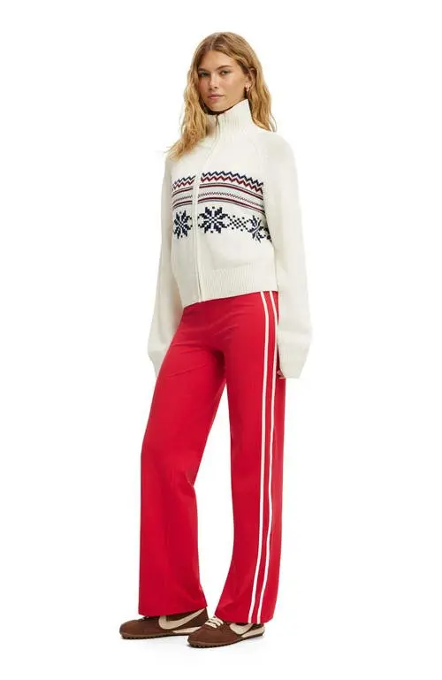 Cotton:on Ultra Soft Low Rise Straight Leg Pant - Charged Red Cloud Dancer