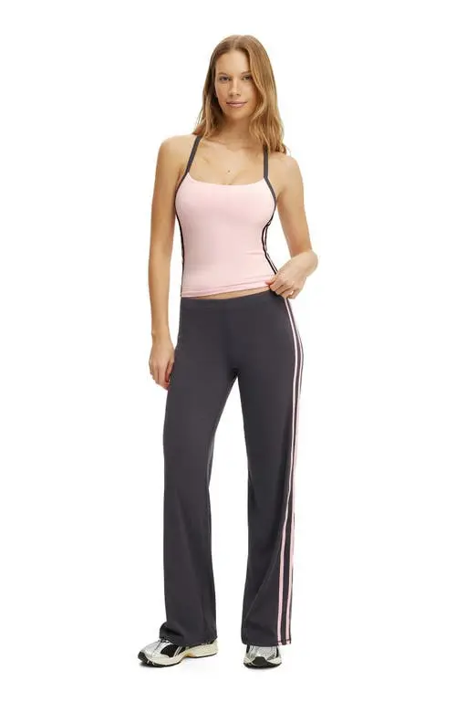 Cotton:on Active Ultra Soft Low Rise Straight Leg Pant - Graphite Cherry Dream