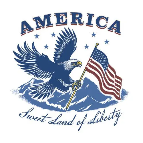 LOST GODS Sweet Land America T Shirt