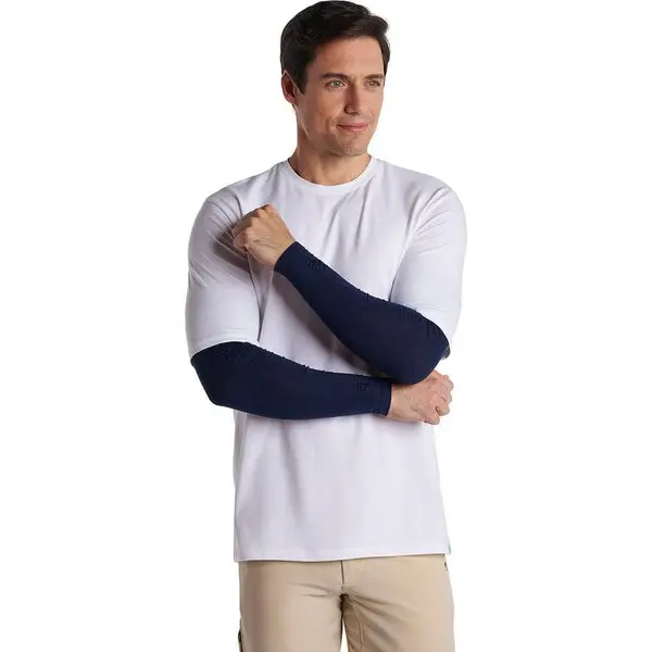 Coolibar Navagio Sun Arm Sleeves - Navy