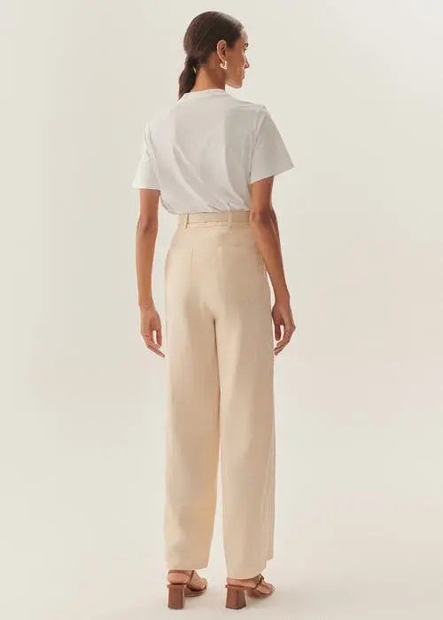 EXQUISE Ember Refined Creased Wide Leg Pants