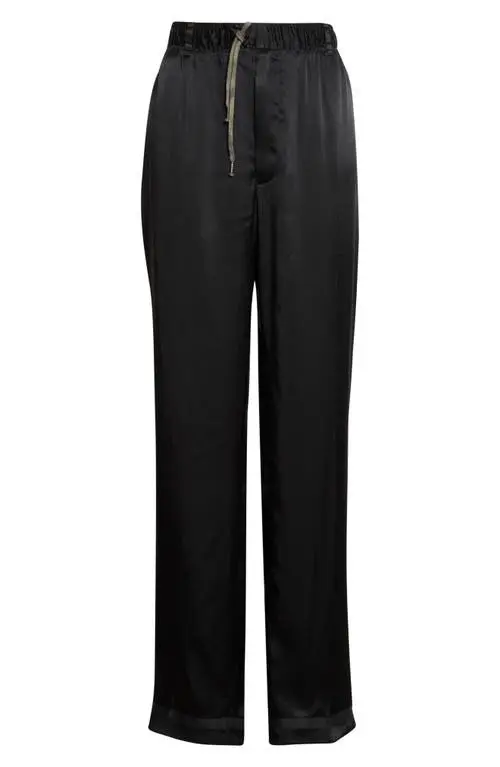 MAISON MARGIELA Satin Drawstring Pants