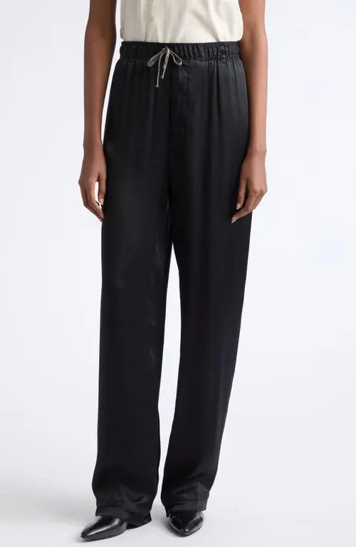 MAISON MARGIELA Satin Drawstring Pants - Black