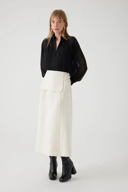EXQUISE Arlene Chiffon Blouse