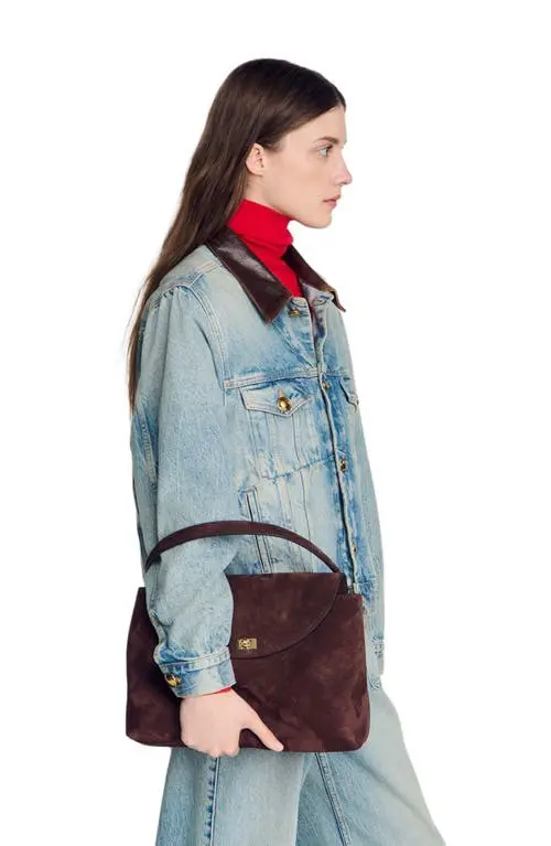 Sandro Suede Bag