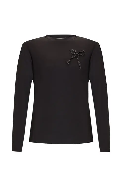 EXQUISE Carolyn Long Sleeve Blouse