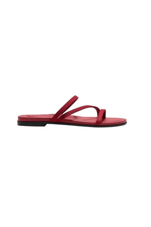 Vivaia Round-toe Flip-flops - Ruby Red
