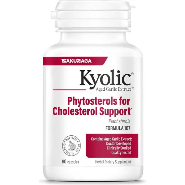 KYOLIC Aged Garlic Extract Formula 107, Phytosterols For Cholesterol Support