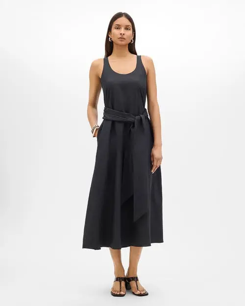 Another Tomorrow Sarong Linen Dress