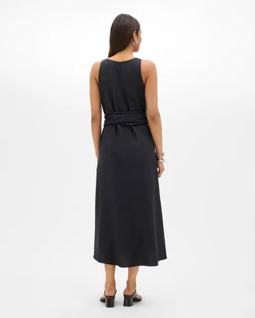 Another Tomorrow Sarong Linen Dress