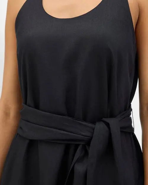 Another Tomorrow Sarong Linen Dress