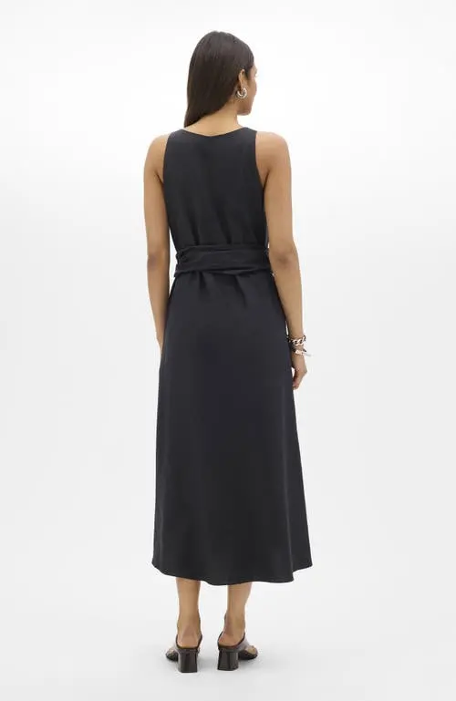 Another Tomorrow Sarong Linen Dress