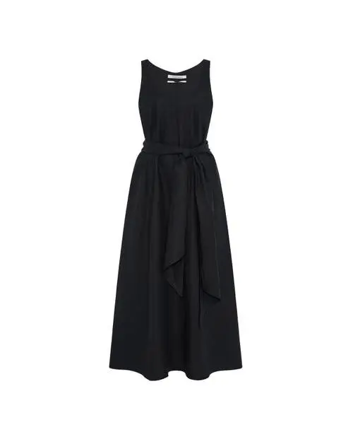 Another Tomorrow Sarong Linen Dress