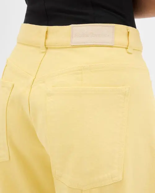 Another Tomorrow Denim Curved Pant