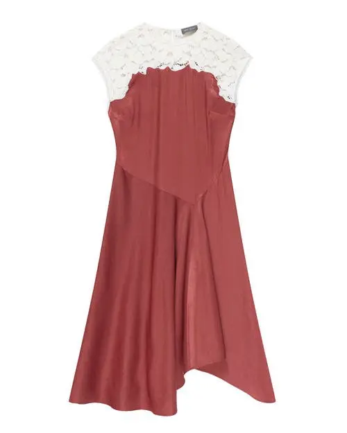 Mint Velvet Sleeveless Lace Detail Midi Dress