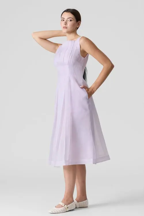 LE FAFO Pleated Midi Dress