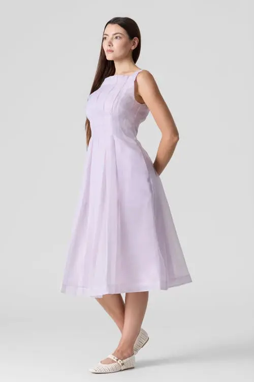 LE FAFO Pleated Midi Dress