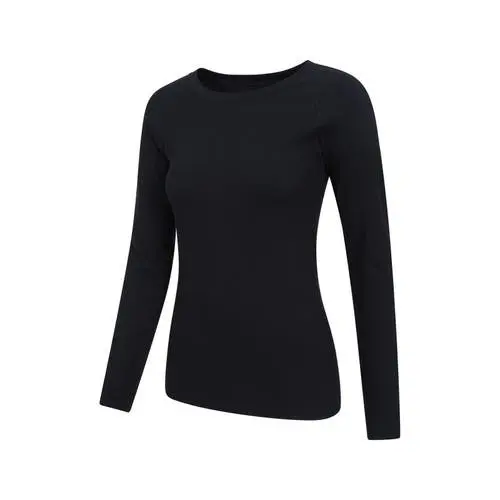 Mountain Warehouse Carmel Ribbed Seamless Thermal Top - Black