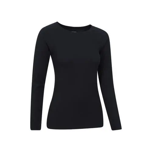 Mountain Warehouse Carmel Ribbed Seamless Thermal Top - Black