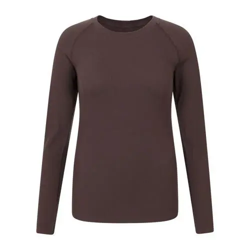 Mountain Warehouse Carmel Ribbed Seamless Thermal Top - Brown