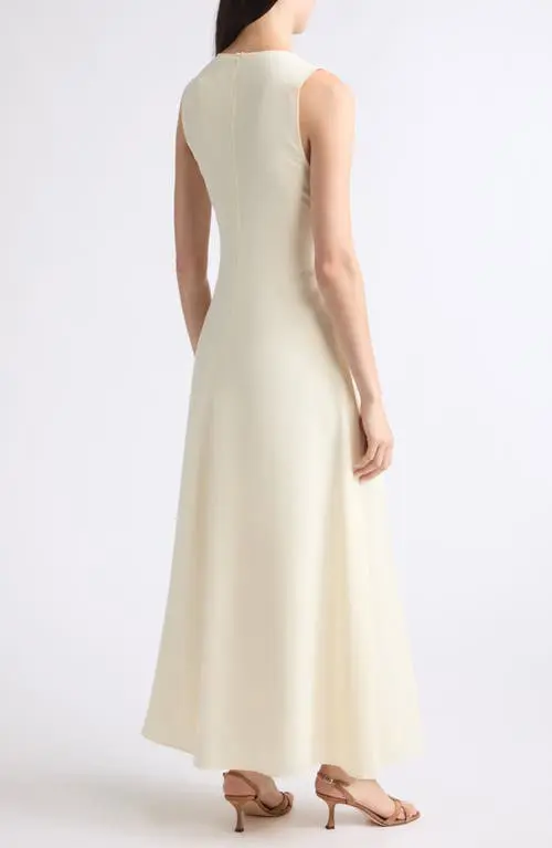 Emporio Armani Cady Scoop Neck Midi Dress