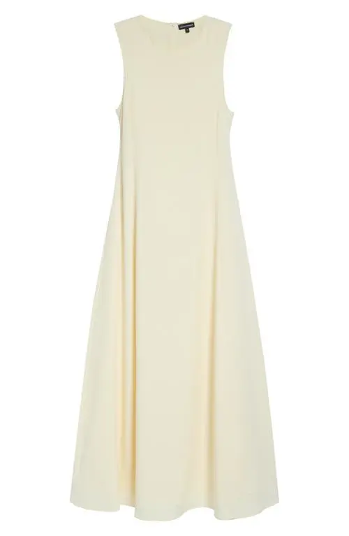 Emporio Armani Cady Scoop Neck Midi Dress