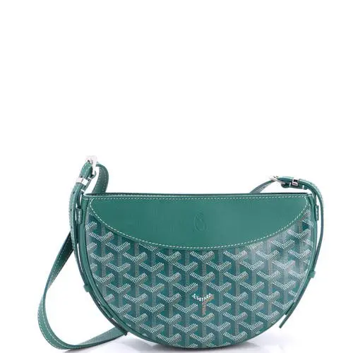 Goyard Hirondelle Shoulder Bag Coated Canvas And Leather - Green