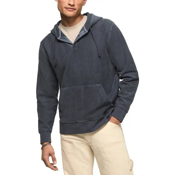 Lucky Brand Herringbone Jacquard Pullover Hoodie