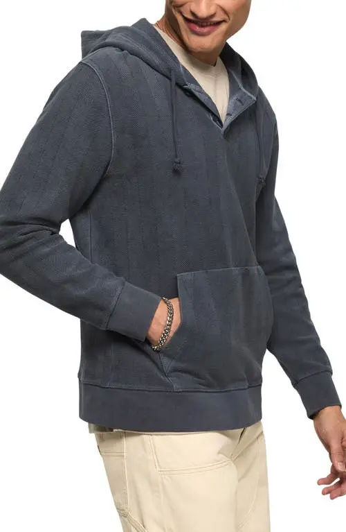 Lucky Brand Herringbone Jacquard Pullover Hoodie