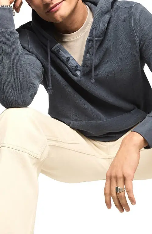 Lucky Brand Herringbone Jacquard Pullover Hoodie