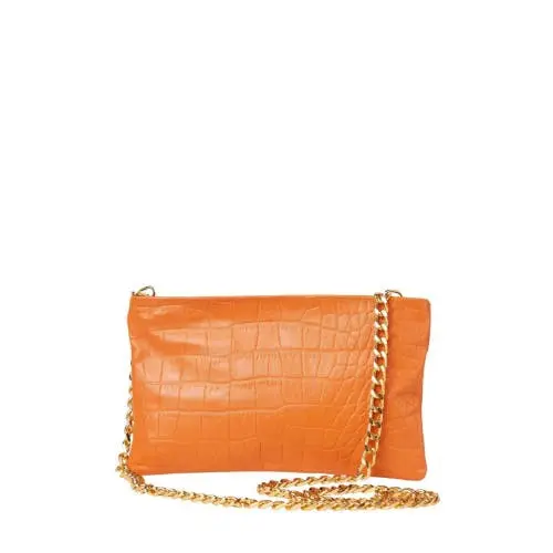 SARAH STEWART The Penelope Croc Handbag - Orange