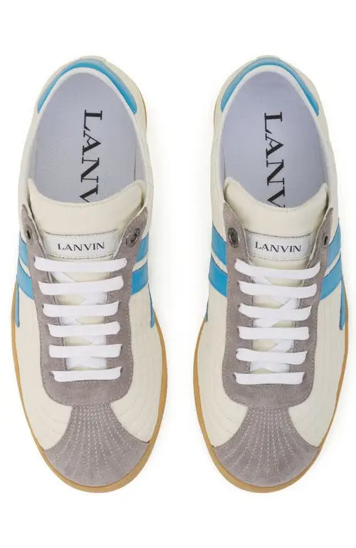 LANVIN Glen 2.0 Sneakers In Nylon - White/blue