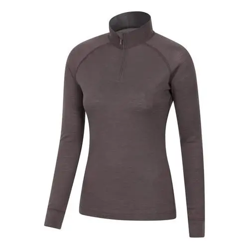 Mountain Warehouse Merino Wool Zip Neck Thermal Top