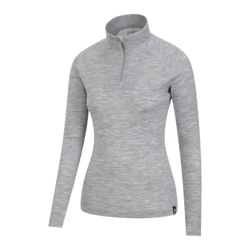 Mountain Warehouse Merino Wool Zip Neck Thermal Top