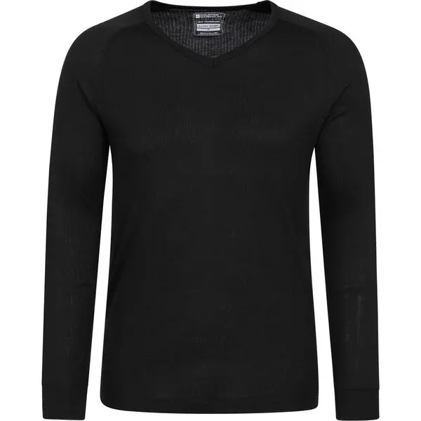 Mountain Warehouse Talus V Neck Thermal Top - Black