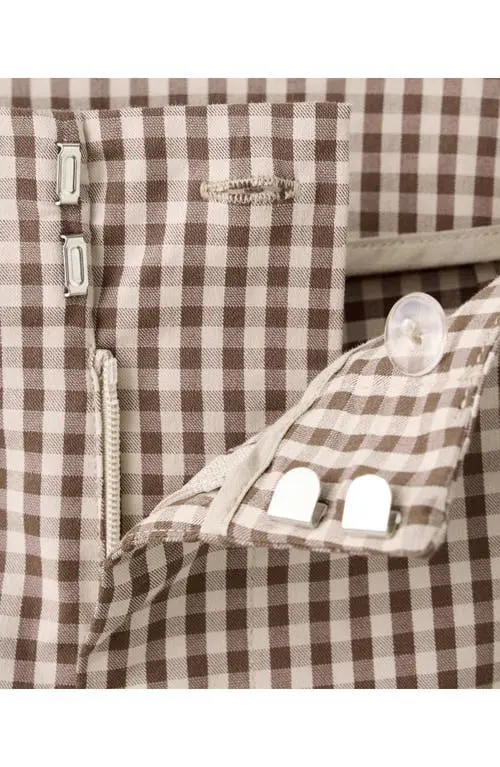 Mango Gingham Print Capris