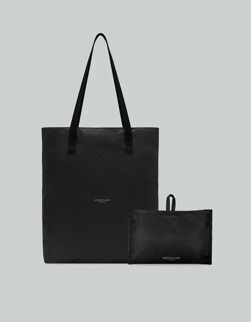 GASTON LUGA Lightweight Packable Tote Backpack - Black